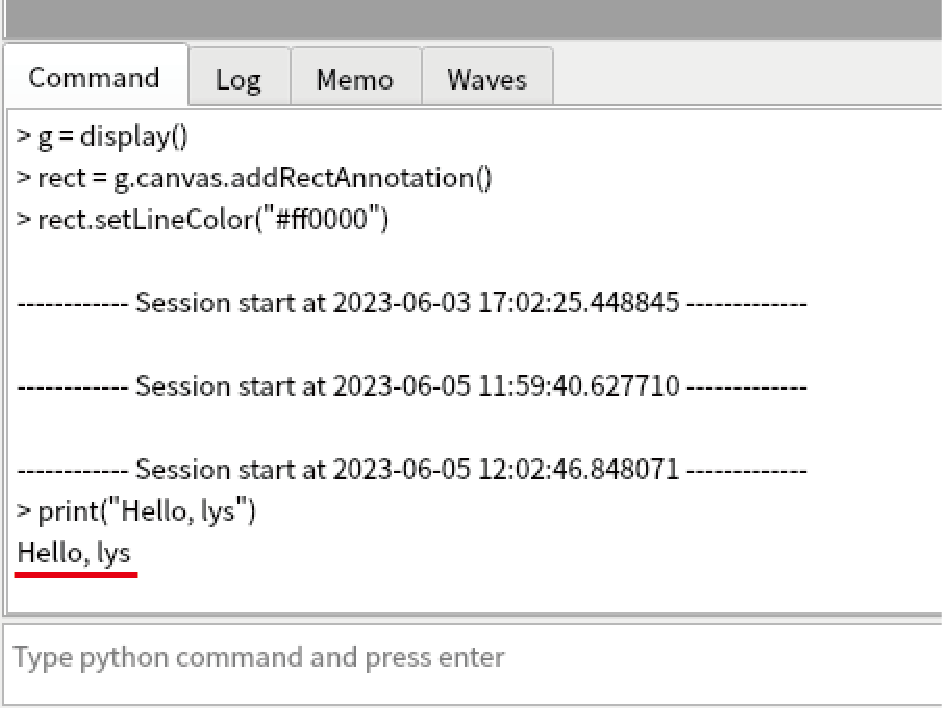 Use Lys As Python Interpreter — Lys 031 Documentation